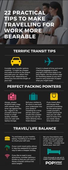 22 Practical Tips When Travelling for Work - Pop Your Career